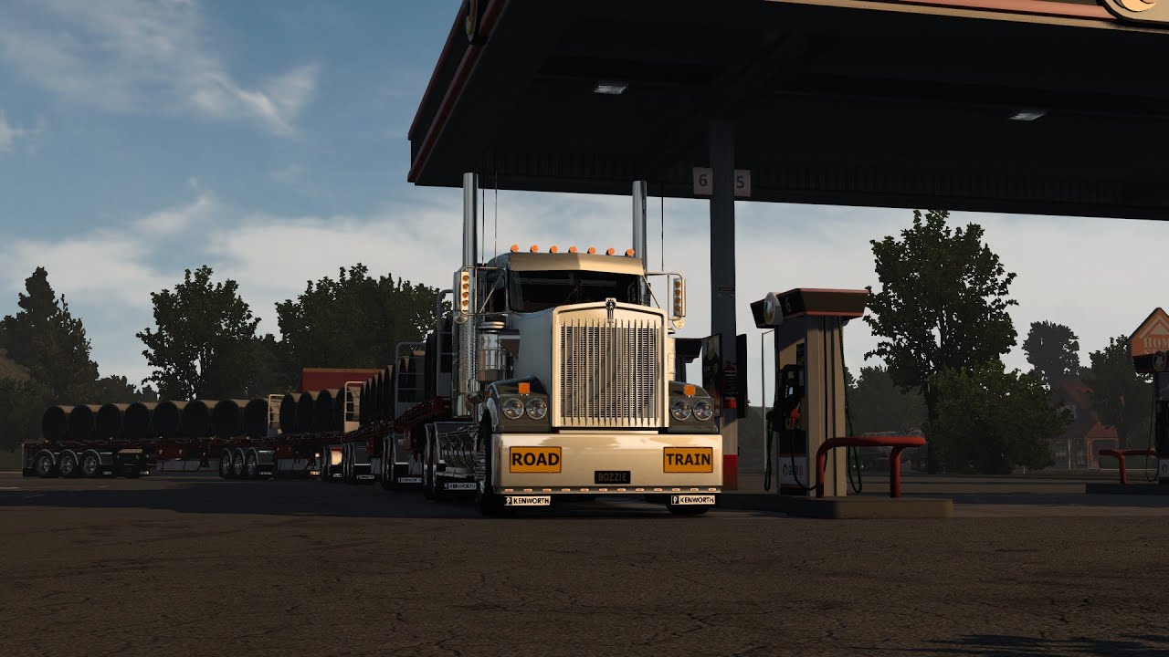 American Truck Simulator Kenworth T909 - YouTube