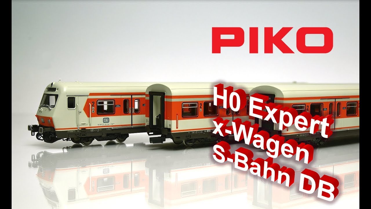 PIKO [V073] H0 Expert x-Wagen S-Bahn DB #58500ff - YouTube