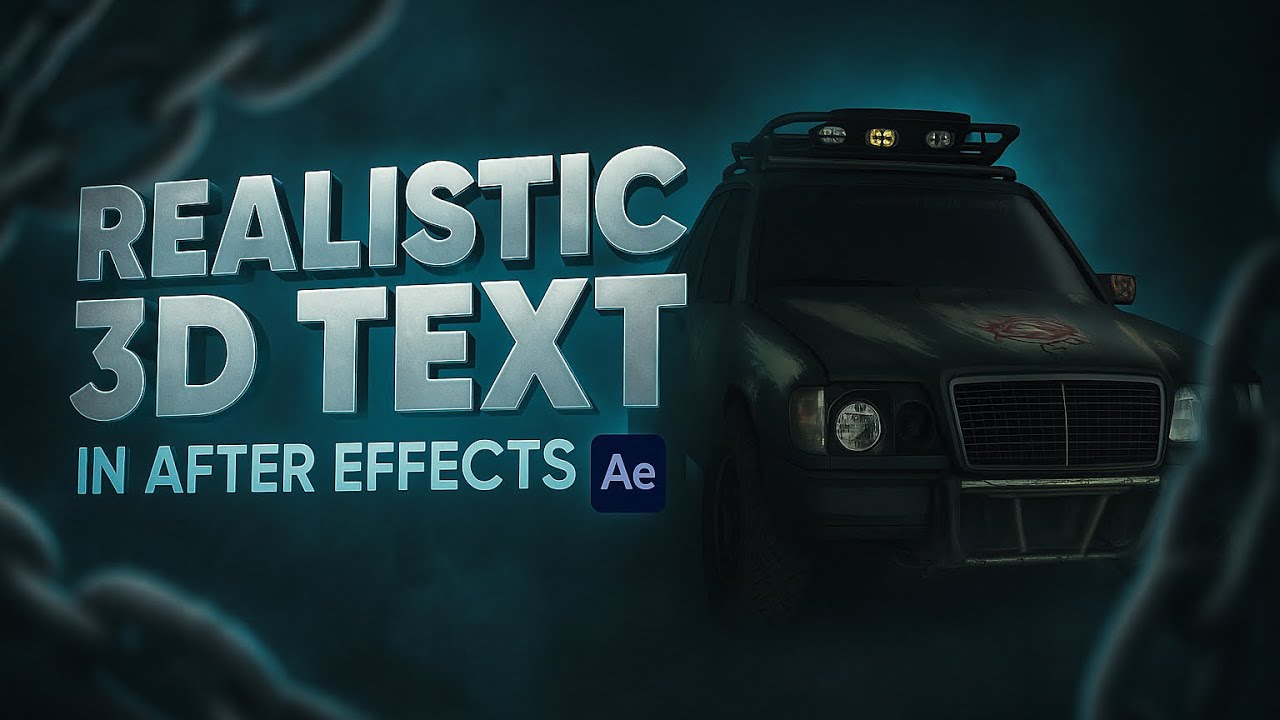 Create Realistic 3D Text with Element 3D in After Effects #aftereffects ...