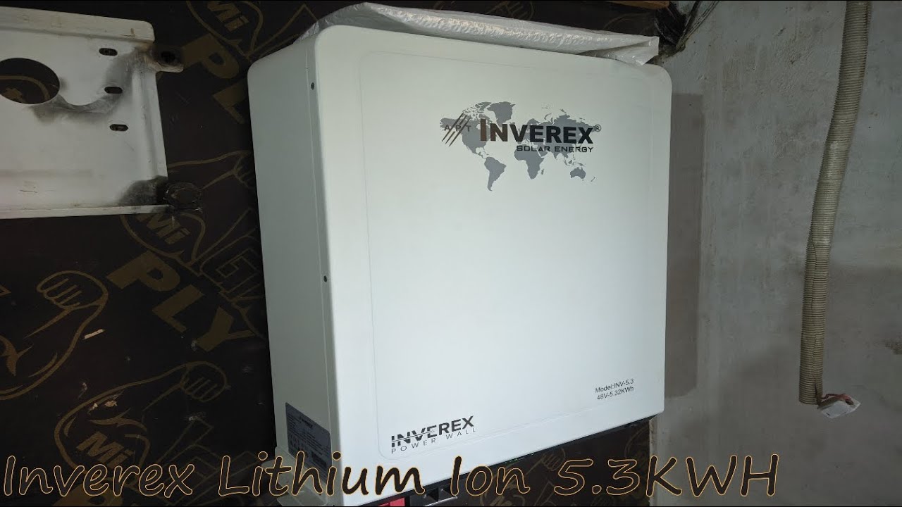 #inverex Powerwall lithium ion battery. - YouTube