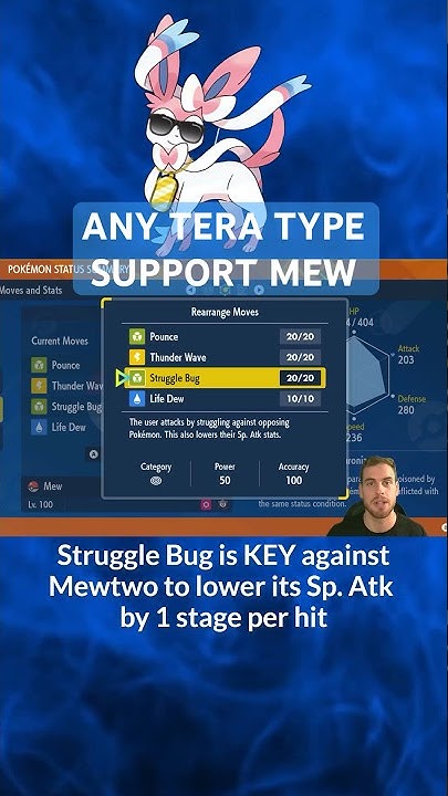 Use this ANY TERA Support Mew Build to Beat 7 Star Mewtwo Event Tera Raid #pokemonscarletviolet ...