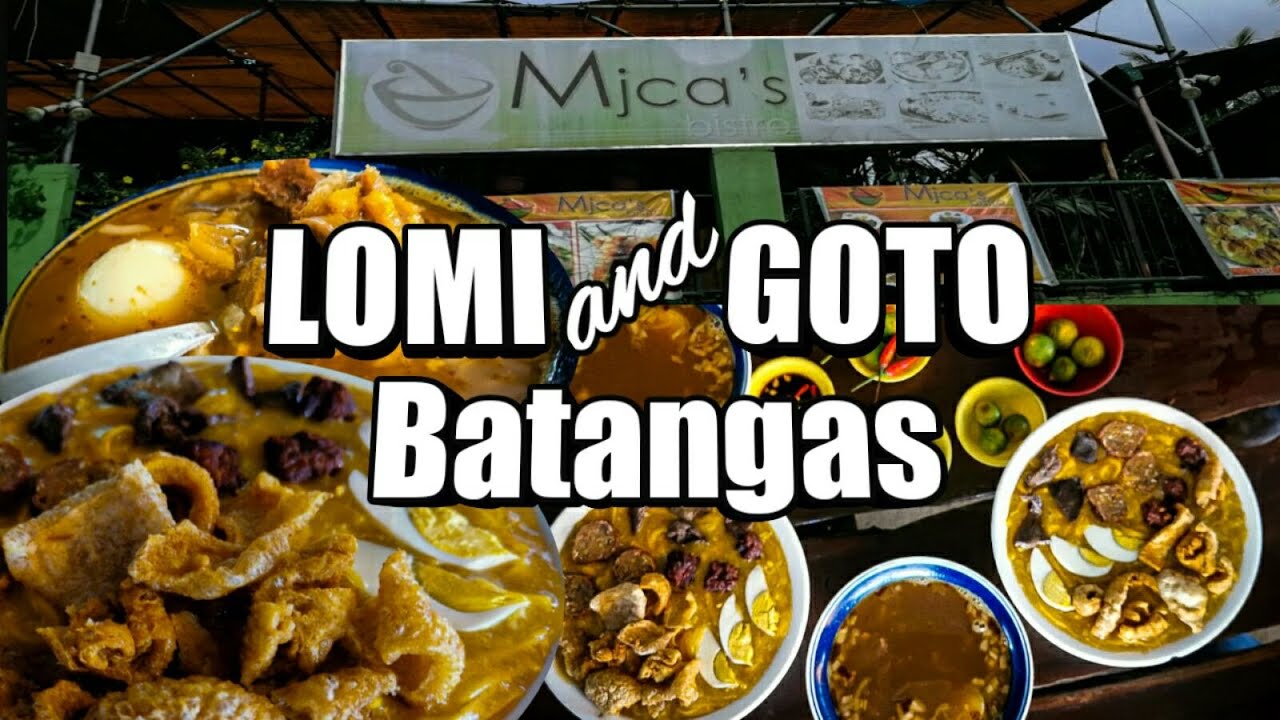 FILIPINO FOOD I THE BEST LOMI & GOTO Batangas I Mjca's I Melvin Ongon ...