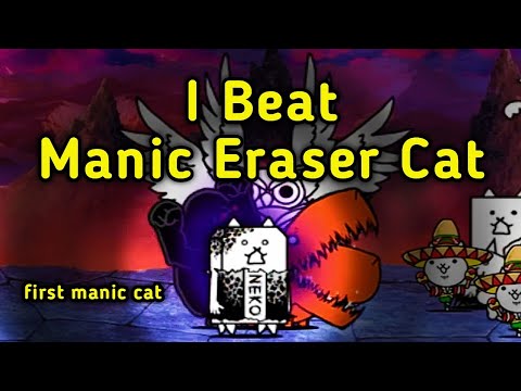 Battle Cat I Won Against Manic Eraser Cat !!!! - YouTube
