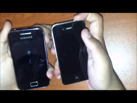 Compared to the speed of running iPhone 4S VS GALAXY ACE S5830i