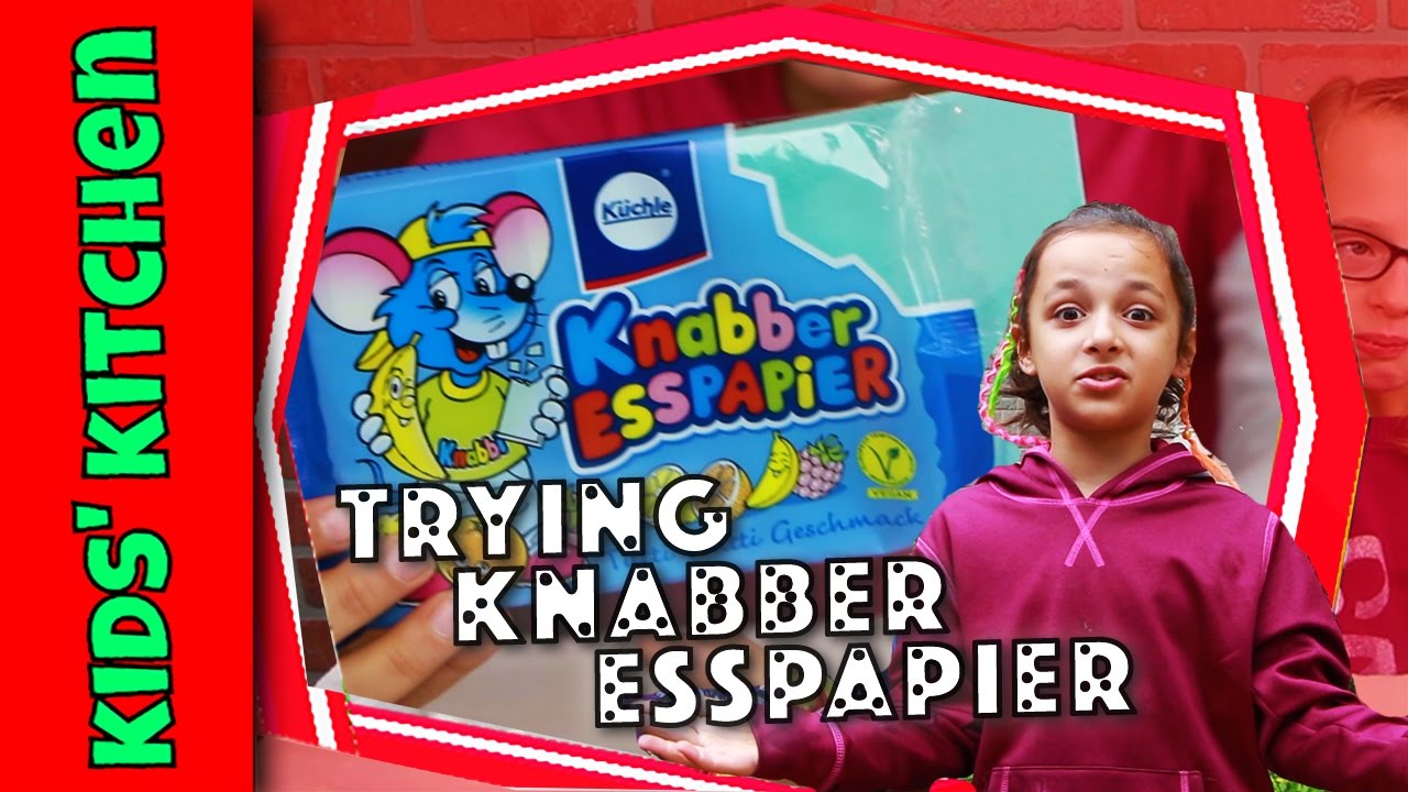 Eating Knabber Esspapier | IS IT FOOD OR PAPER? - YouTube