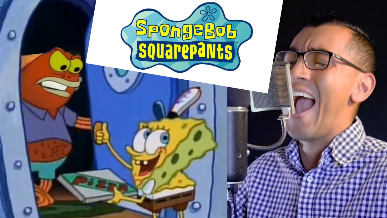 Spongebob Pizza Delivery Scene (Where's my drink?!) [Voice Over Dub ...