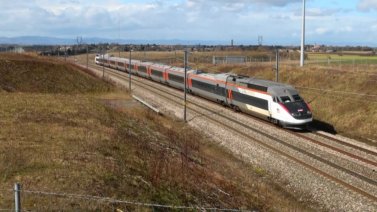 TGV Iris 320 sur une tournée d'inspection LGV - YouTube