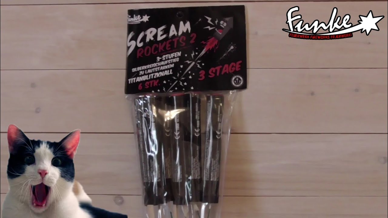 Funke Scream Rockets 2 3-Stage // TOP Salut Raketen - PyRo HD - YouTube