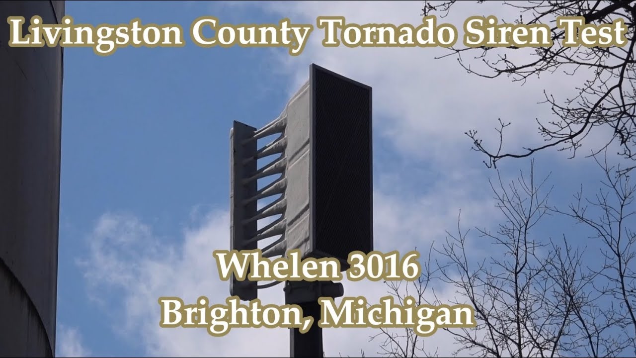Brighton, MI Whelen 3016 Siren Test 4-6-19 - YouTube