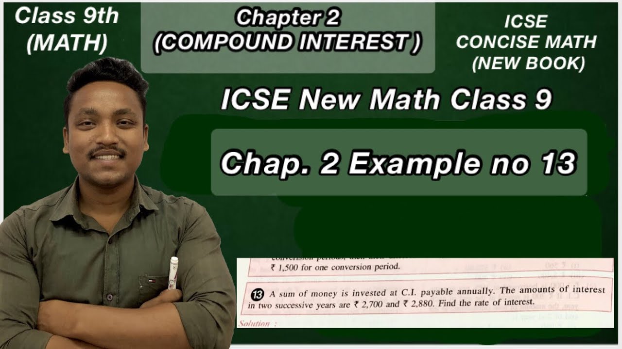 ICSE Class 9 Math Chap=2 | Example no. 13 By Rizan |Selina Concise ...