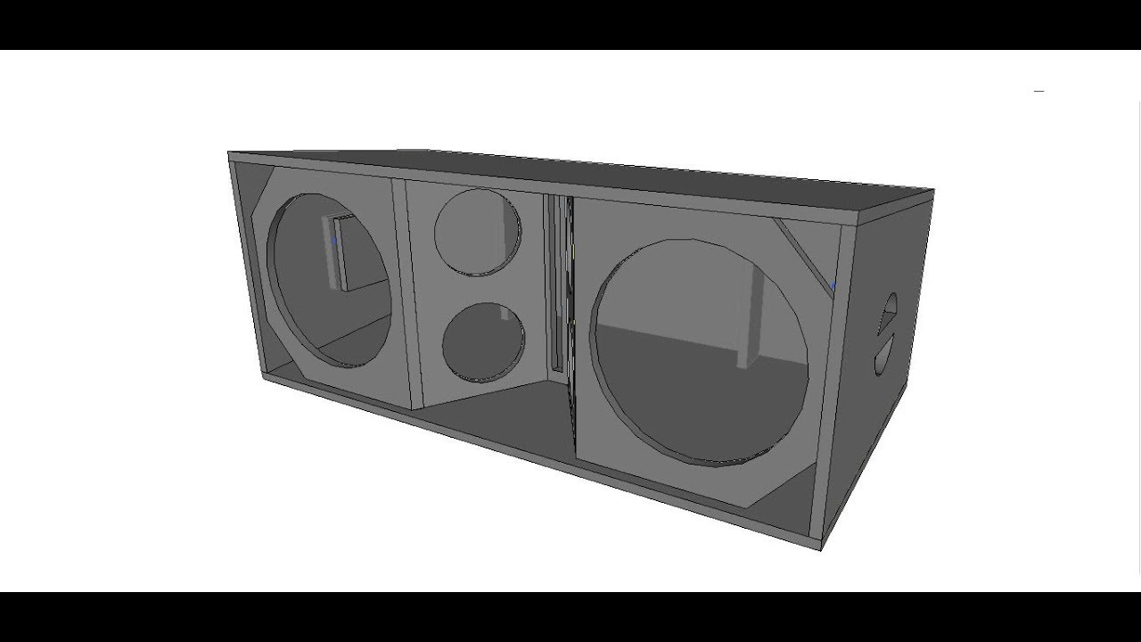LINE ARRAY COM 3 VIAS PARA 2 ALTO FALANTES DE 12 POL - YouTube