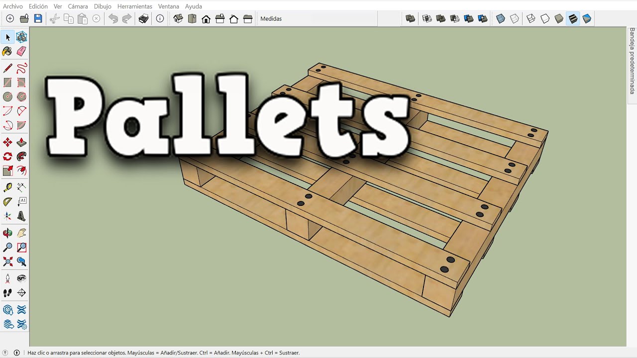 Pallets - Plataforma - Sketchup - YouTube