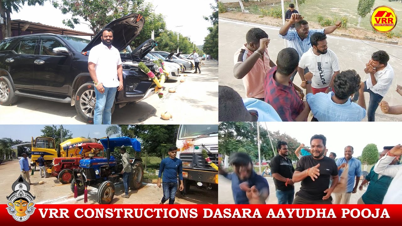 VRR CONSTRUCTIONS DASARA AAYUDHA POOJA | happy dasara | vrr real estate ...