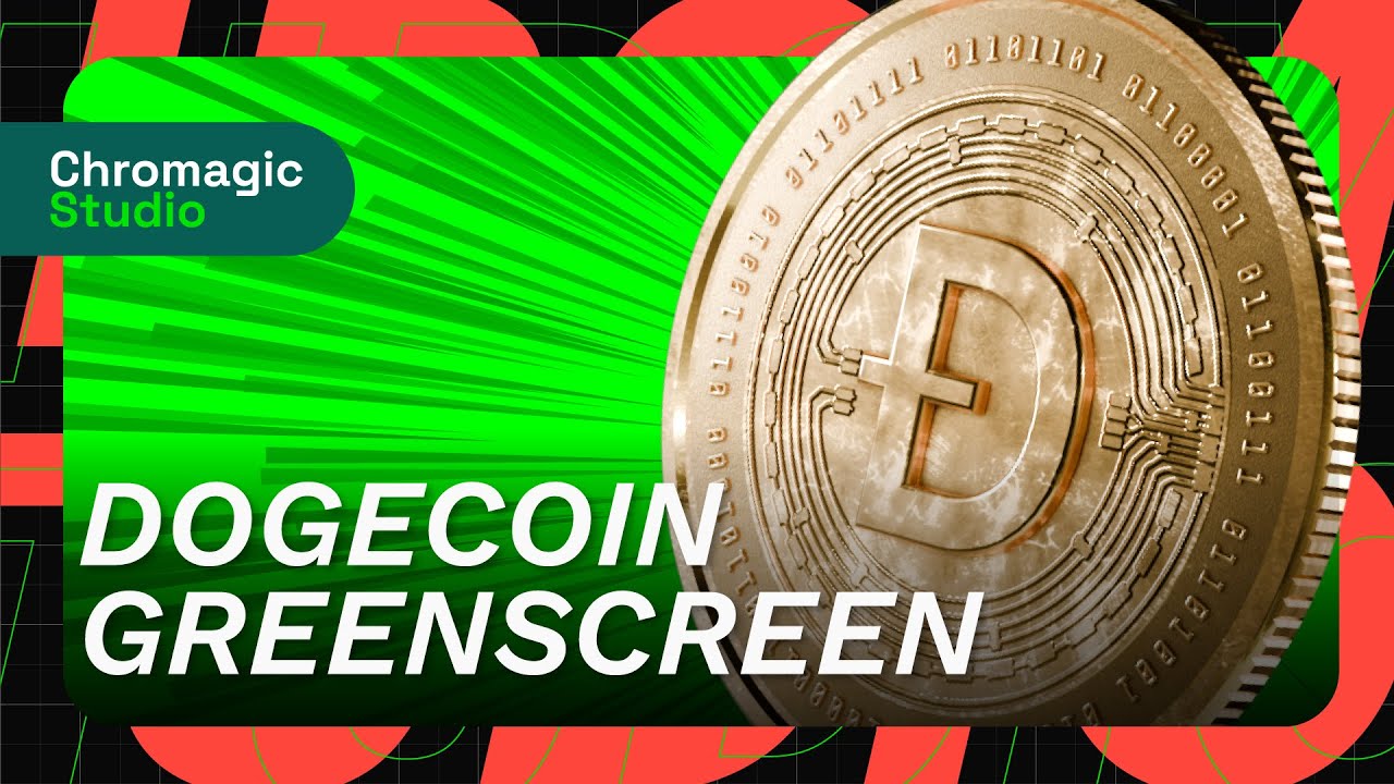 Dogecoin l Free green screen rotating animation l Full HD - YouTube
