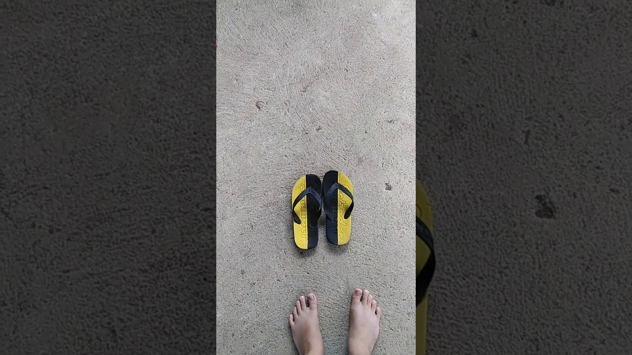 How to put on slippers - YouTube