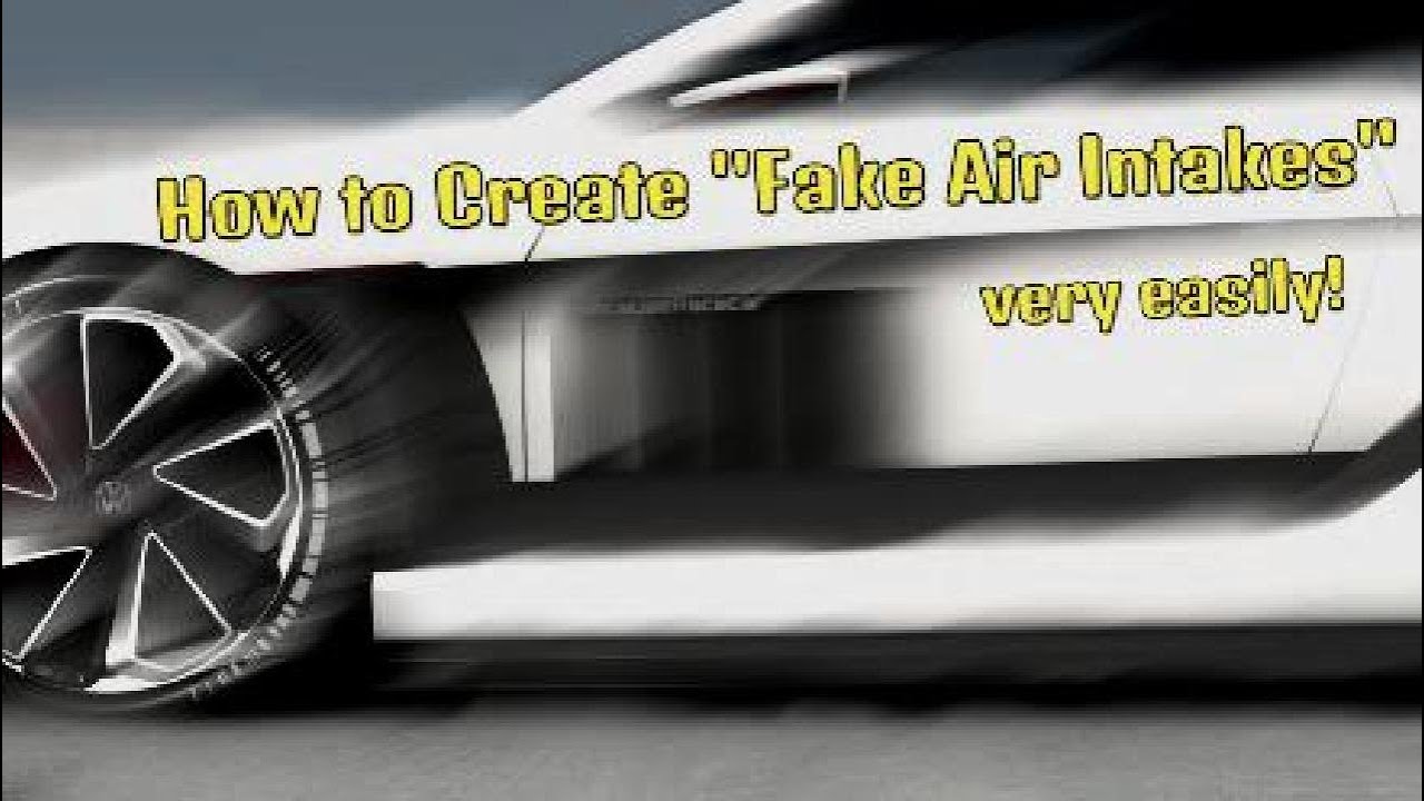 How to create "Fake Air intakes" (Decal Tutorial) - YouTube