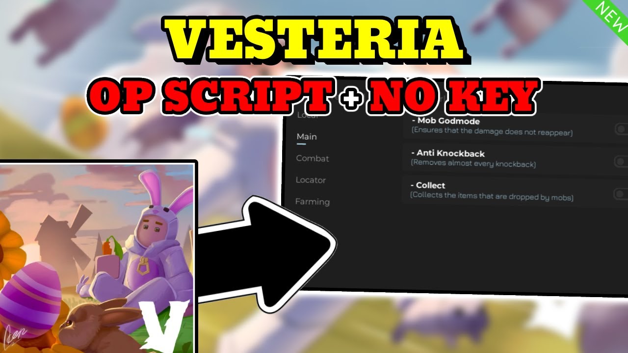 *NEW* Vesteria OP Script (AUTO COLLECT , ATTACK AURA , AUTO FARM & MORE) PASTEBIN - YouTube