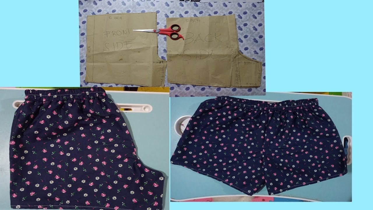 How to make boxer pattern || Cutting and stitching step by step ...
