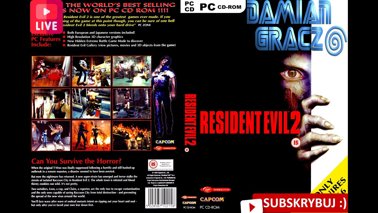 PC GOG Edtion - Resident evil 2/Biohazard 2 (2024) Leon disk #2 - YouTube