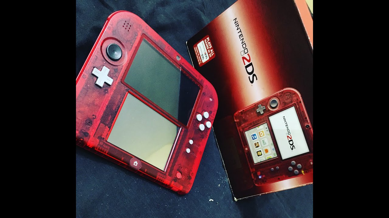 Unboxing Nintendo 2DS translúcido red Vermelho - YouTube