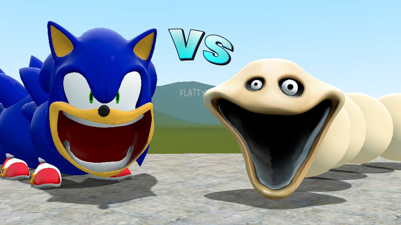 ROBLOX SONIC HUNGRY WORM VS HUNGRY WORM in Garry's Mod - YouTube