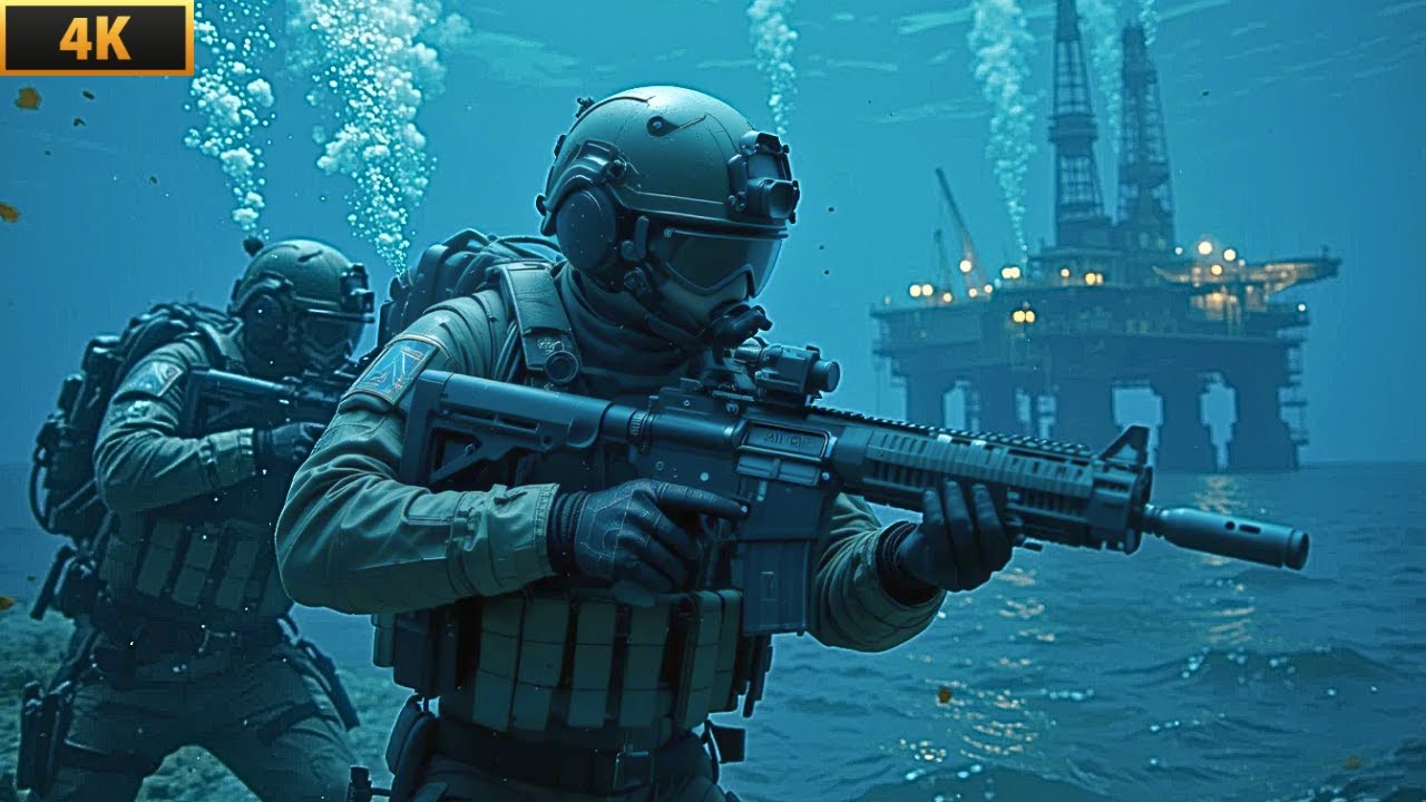 DESTROYING OIL RIG IN OCEAN | Ultra Realistic Immersive Graphics ...