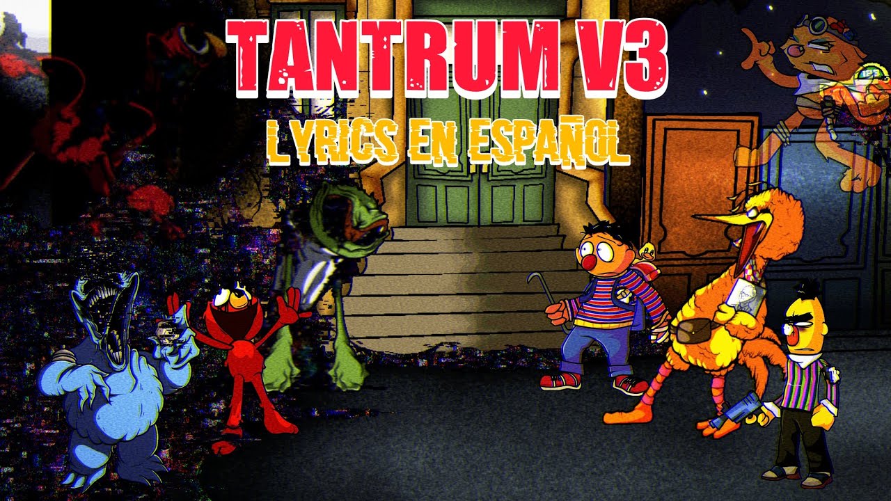 Tantrum V3 | Vs Elmo Glitch/FNF Broken Strings DEMO (Lyrics en Español ...