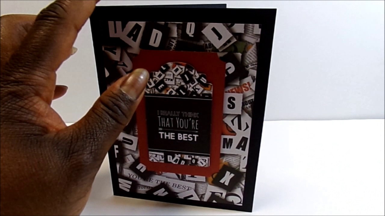 Man Card Mondays Episode #10 - You Are the Best Pop Out Card with ...