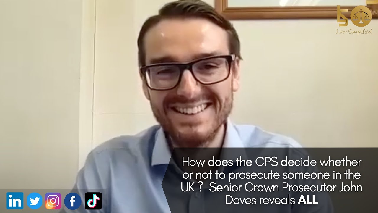 Law Simplified sits down with Senior Crown Prosecutor, John Dove. - YouTube