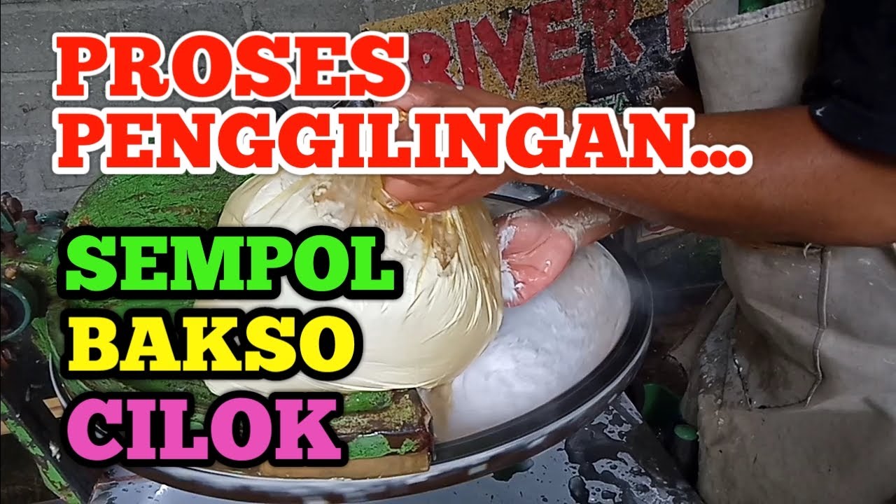 Proses Penggilingan Sempol Bakso Cilok Youtube