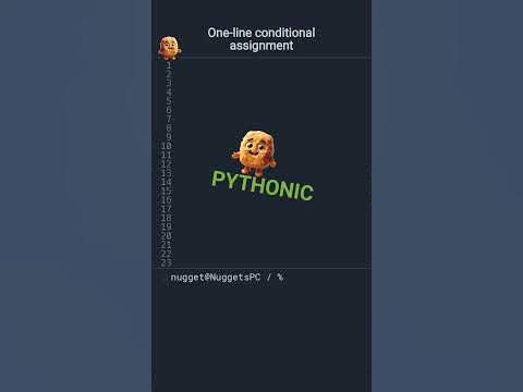 Quick Conditional Assignment in #Python | #DevNuggets - YouTube
