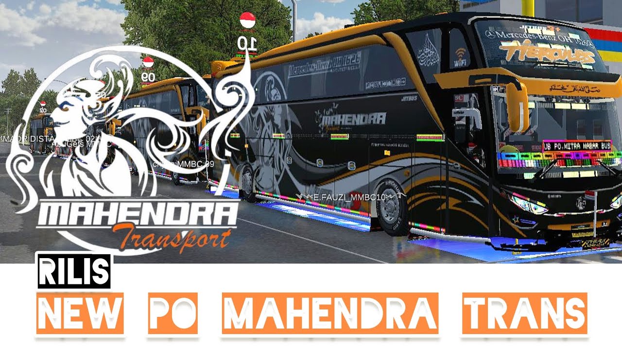 Konvoi perdana po mahendra transport versi bussid - YouTube