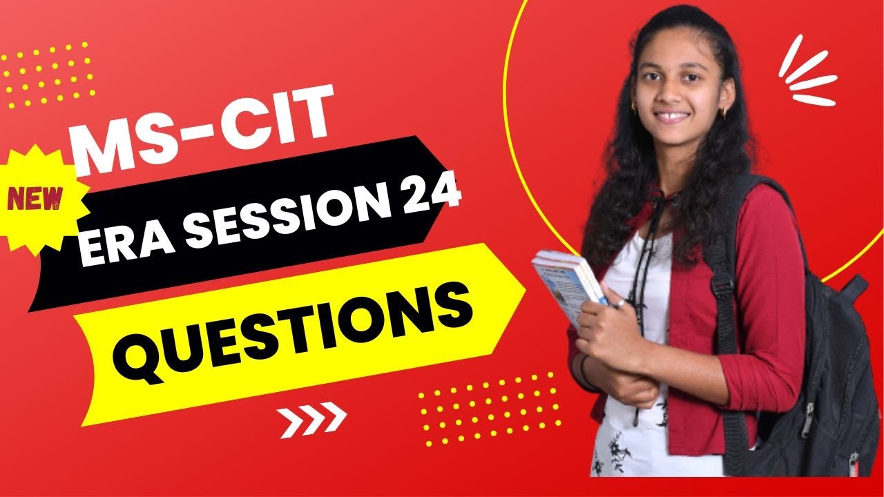 MS-CIT Era Session 24 | MS-CIT ईरा सेशन २४ - YouTube