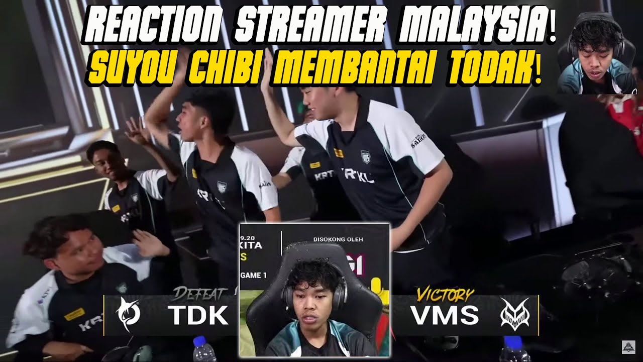 REACTION STREAMER MALAYSIA ️SUYOU CHIBI MEMBANTAI TODAK ️ VAMOS VS ...