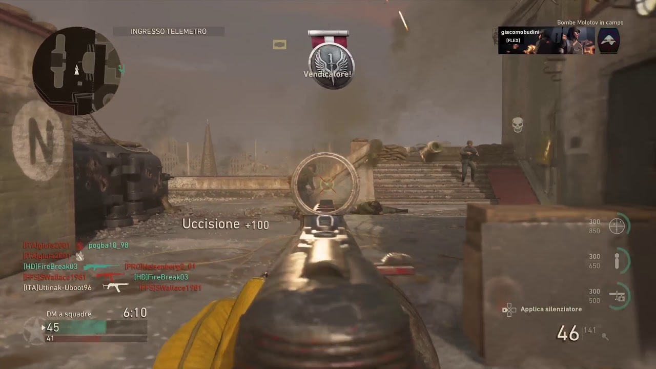 PS4 - Call of Duty WWII - Flak Tower map - TDM - 5 Killstreak - Part 2 - 14Dec2017. - YouTube