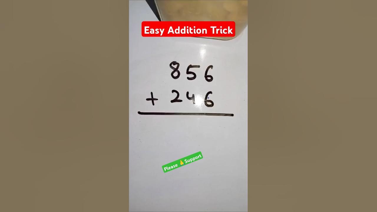 Easy Addition Trick #shorts #ytshorts #viralvideo #anuragkumarprashant #maths #mathstricks #math ...