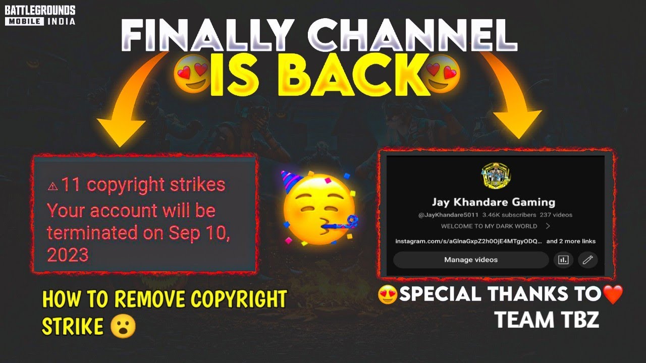 MY 21 COPYRIGHT STRIKES FROM TENCENT FINALLY GOT REMOVED !! - YouTube