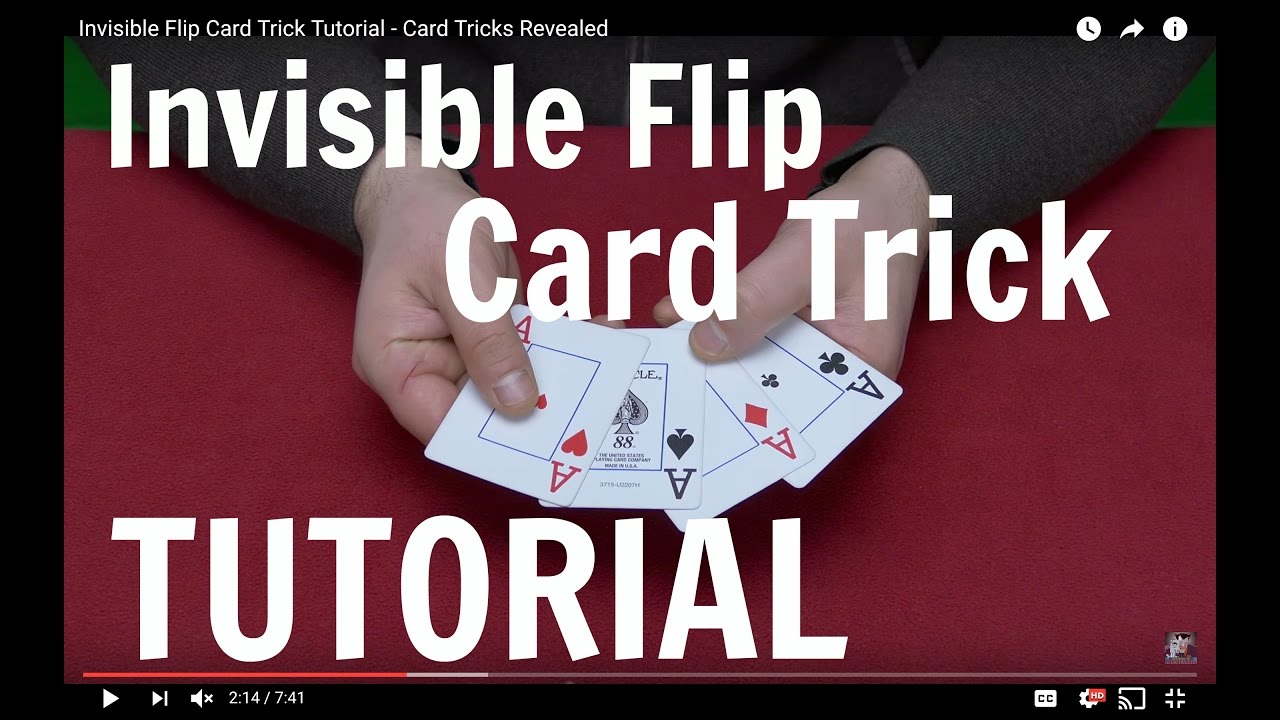 Invisible Flip Card Trick Tutorial - Card Tricks Revealed - YouTube