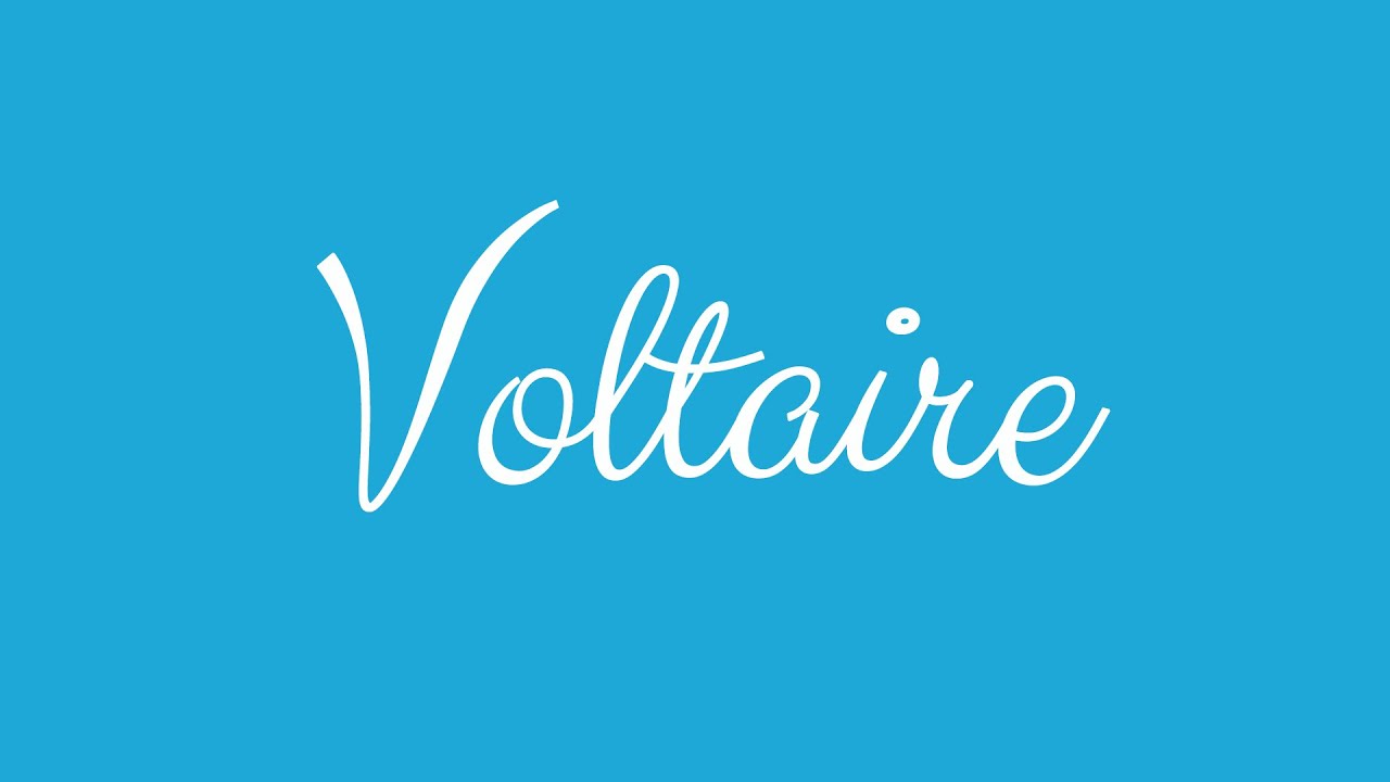 Learn how to Sign the Name Voltaire Stylishly in Cursive Writing - YouTube