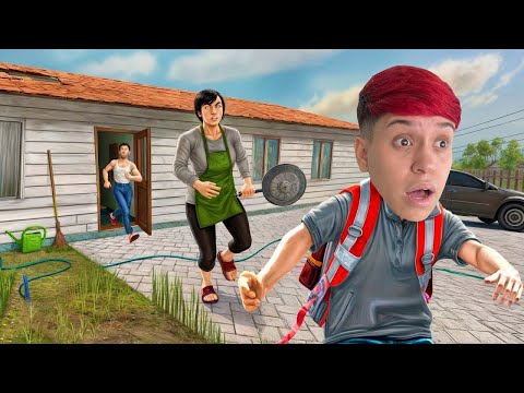 ESCAPE DOS PAIS MALVADOS NO SIMULADOR DE ESCOLA!! (SCHOOLBOY RUNAWAY)