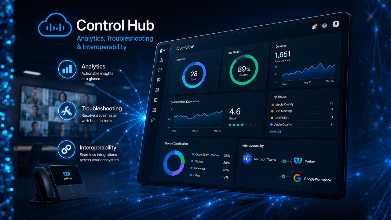 Webex Control Hub | Analytics, Troubleshooting & Interoperability - YouTube