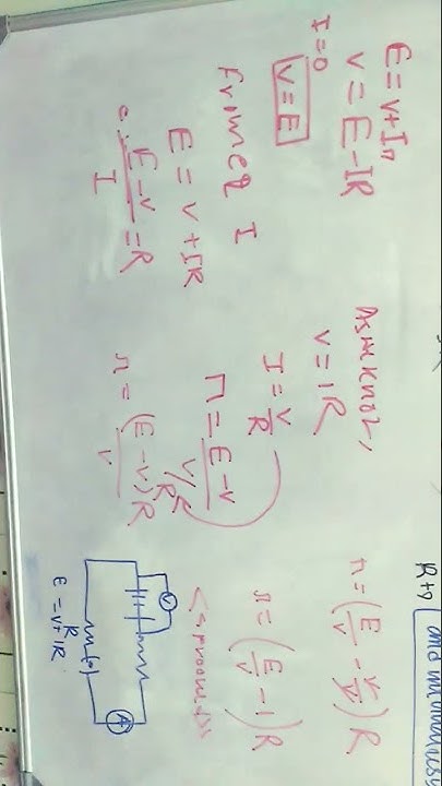 relationship between EMF terminal voltage and internal resistance class 10 ICSE - YouTube
