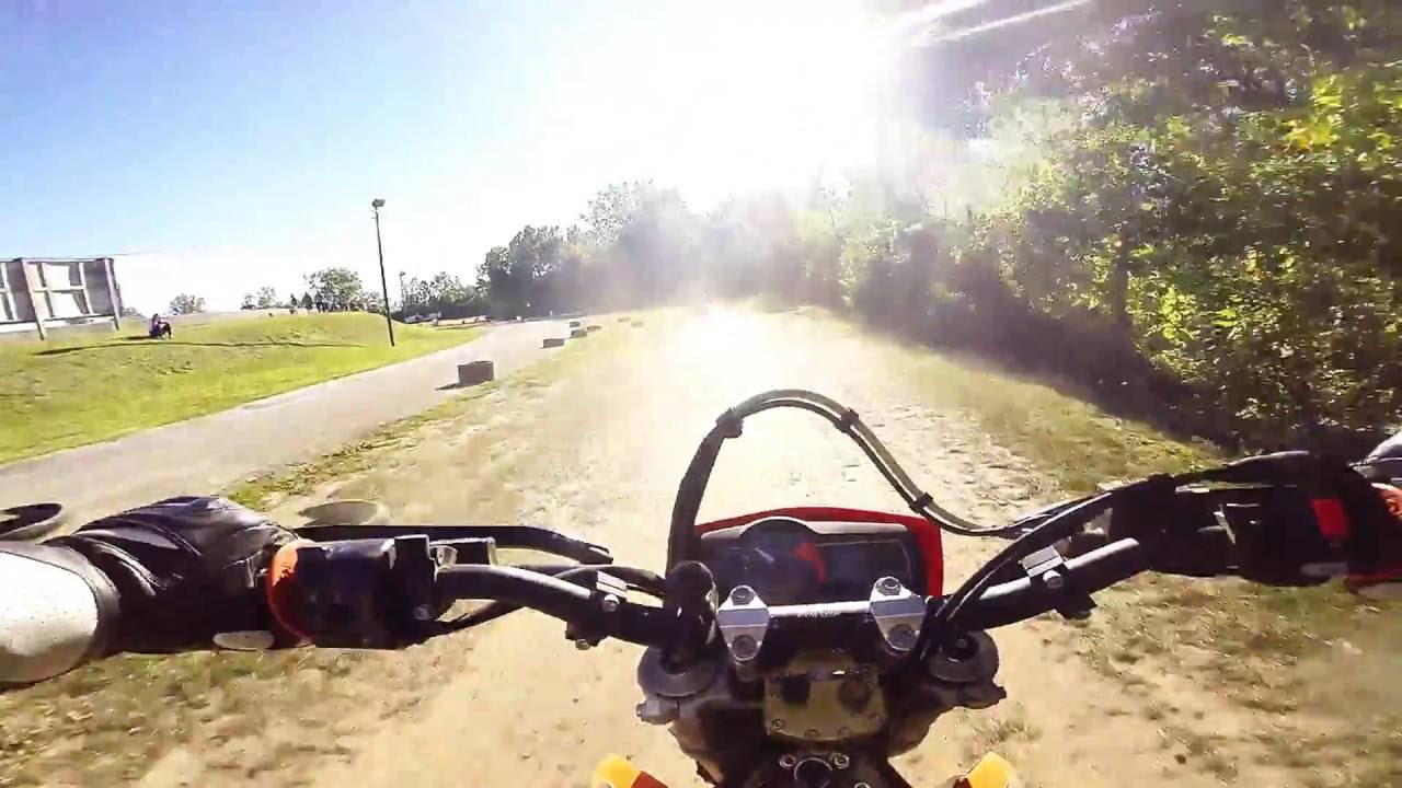 Auto City Speedway Supermoto Style! Clio, Michigan (9/24/16) - YouTube