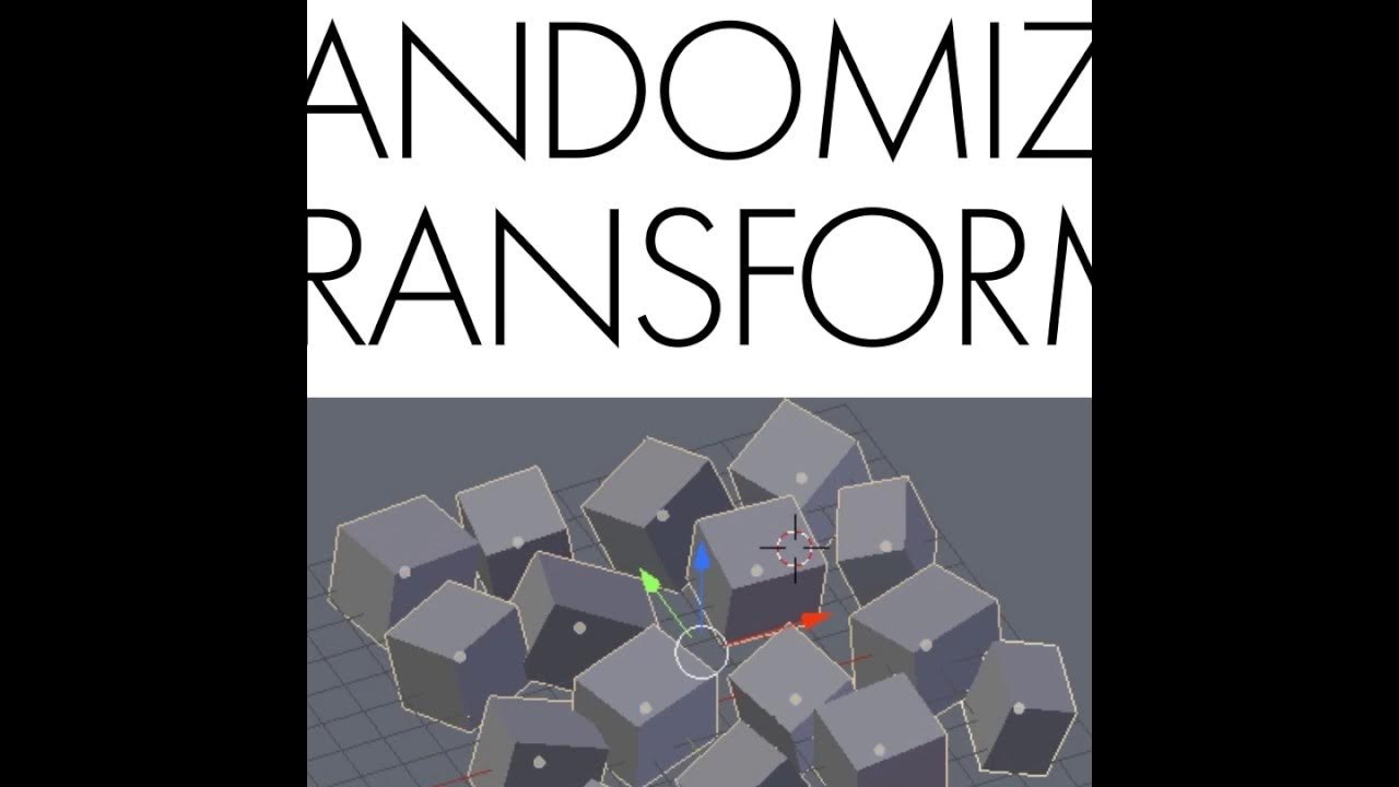 Daily Blender Tip 71 - Randomize Transform - YouTube