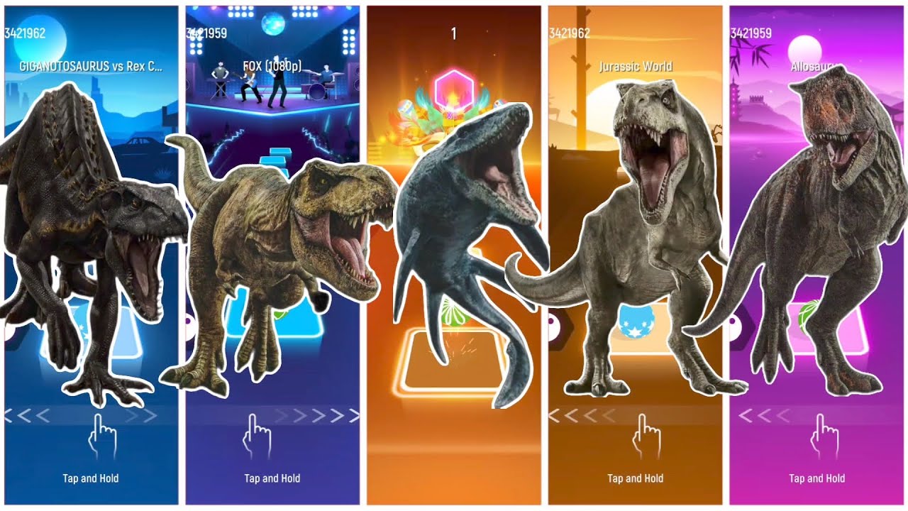 JurassicWorld Indoraptor🆚The Tyranosaurus🆚The Mosasaurus🆚The T-rex🆚The ...