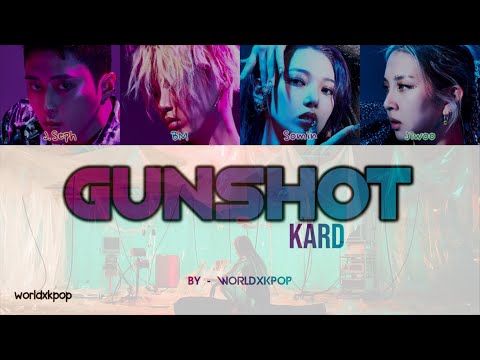 KARD - GUNSHOT * KOLAY OKUNUŞ+MV(EASY LYRICS)COLOR CODED