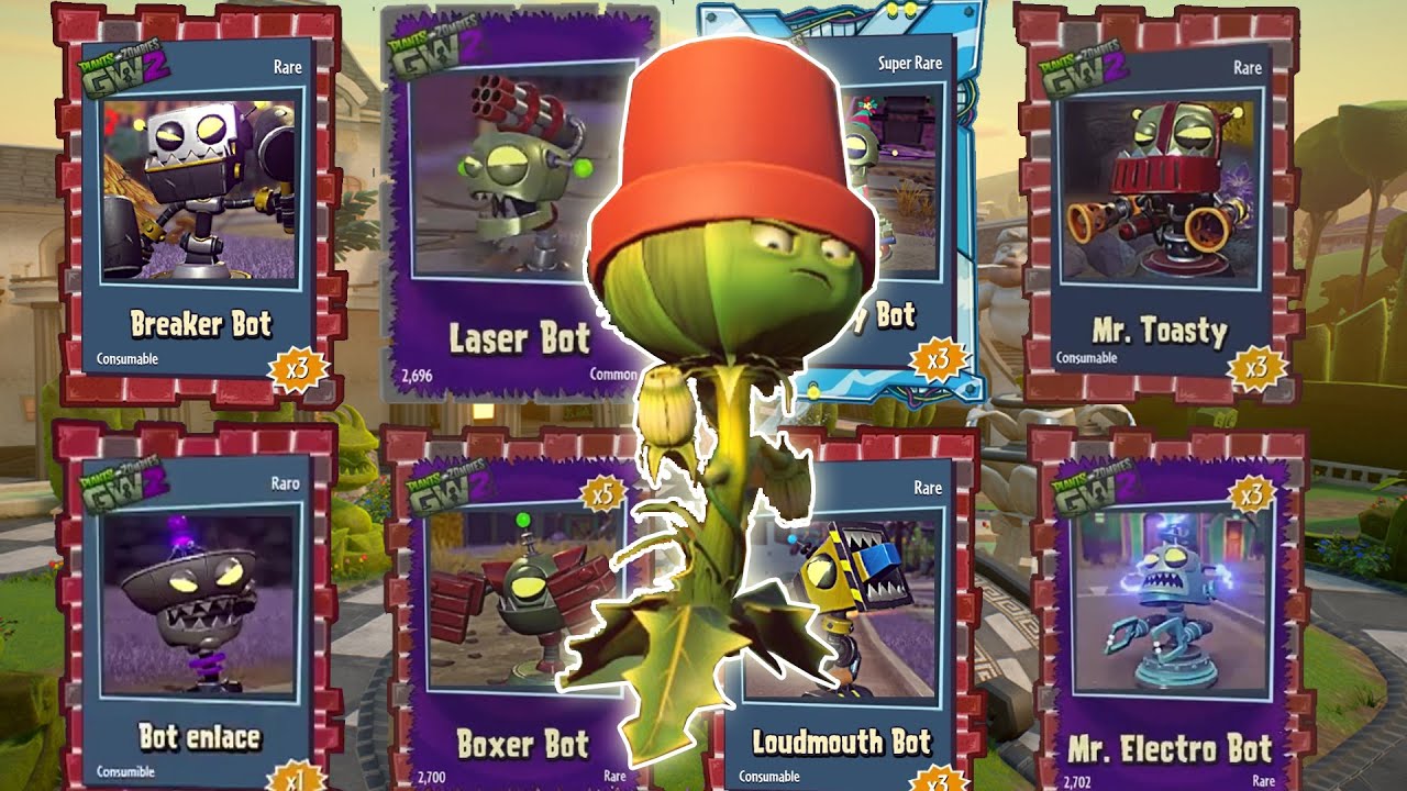 Terracotta weed vs all bots | Plants vs Zombies Garden Warfare 2 - YouTube