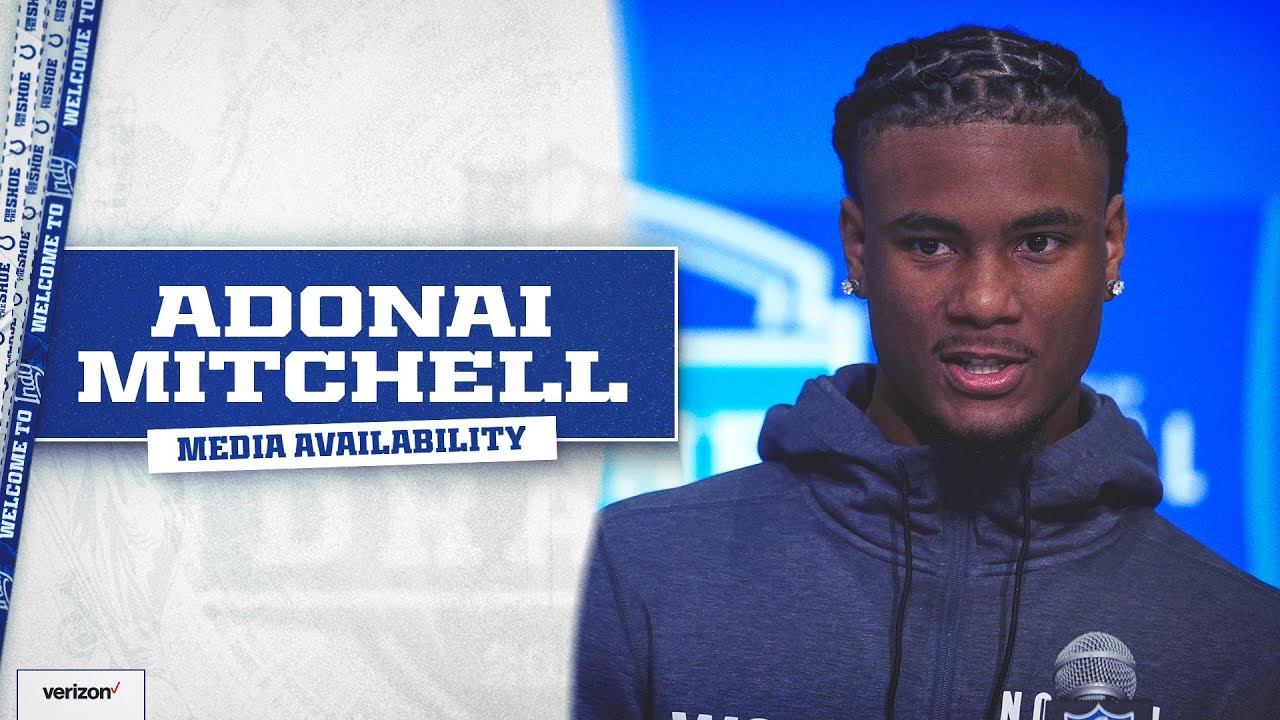 2024 NFL Draft Night 2 | Adonai Mitchell Media Availability - YouTube