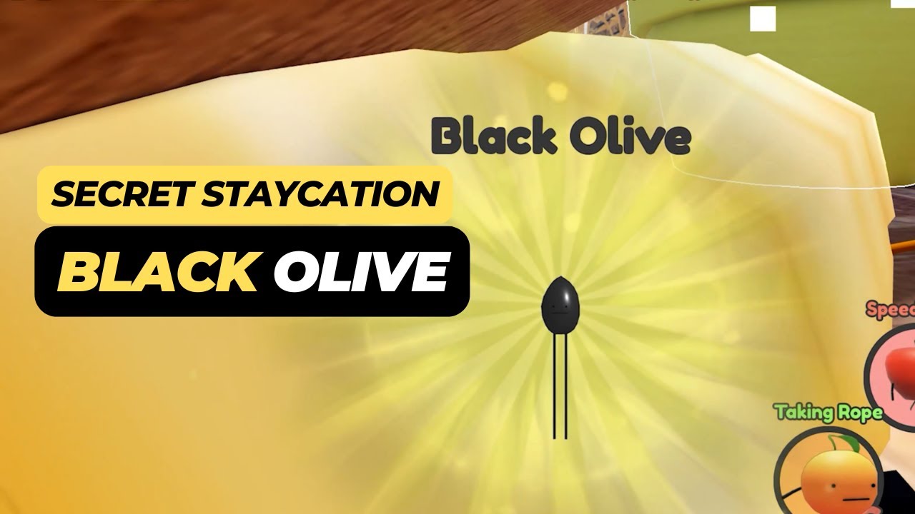 How to Get Black Olive in Secret Staycation Roblox - YouTube