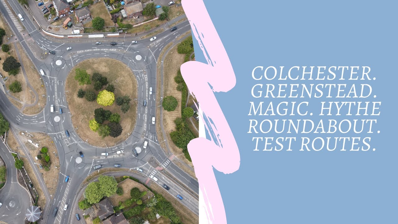 Greenstead Hythe multiple magic roundabout - YouTube